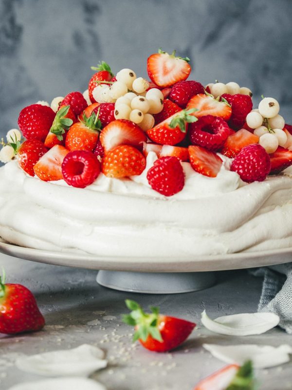 Recette pavlova aux fruits rouges, chantilly