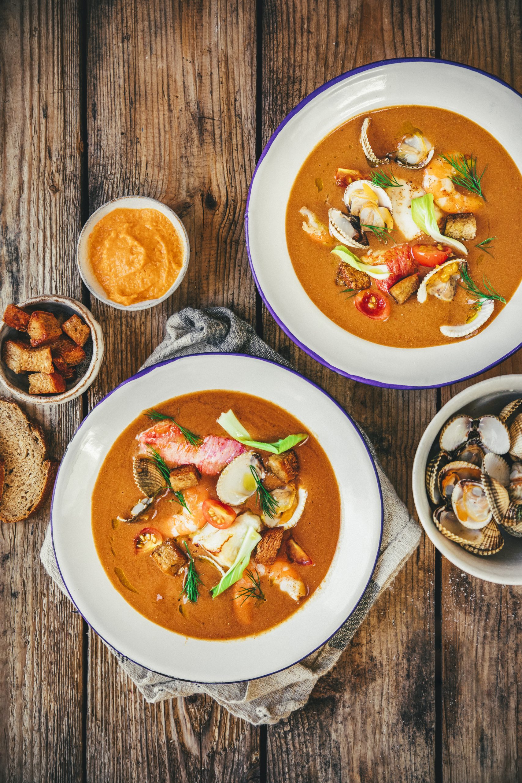 soupe de poissons et langoustines - fresh.