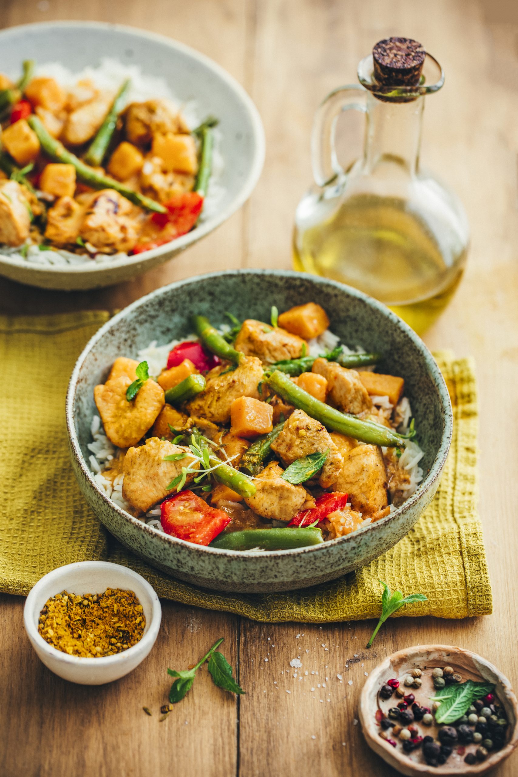 Recette carry de poulet