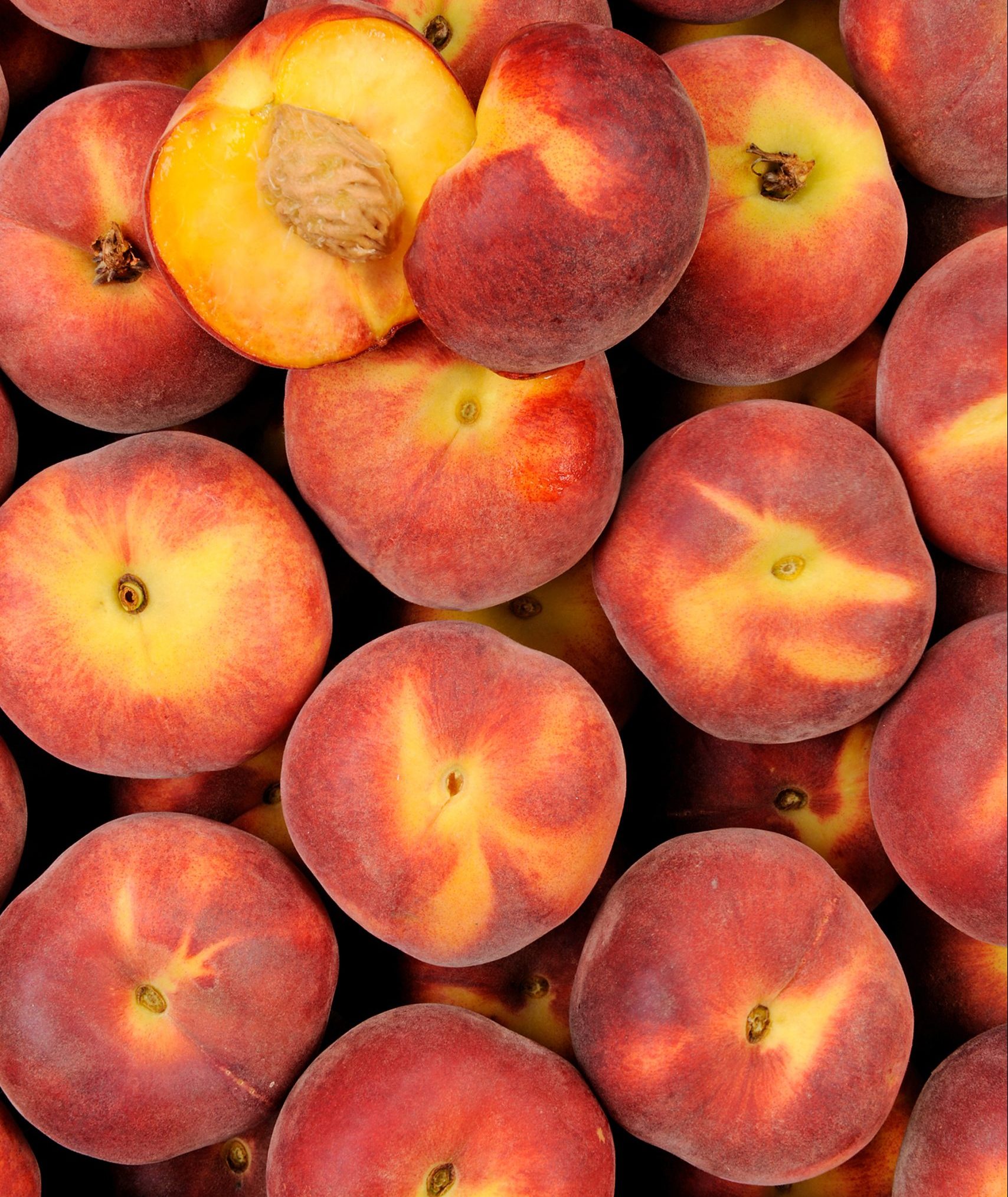 pêches jaunes et blanches - fresh.