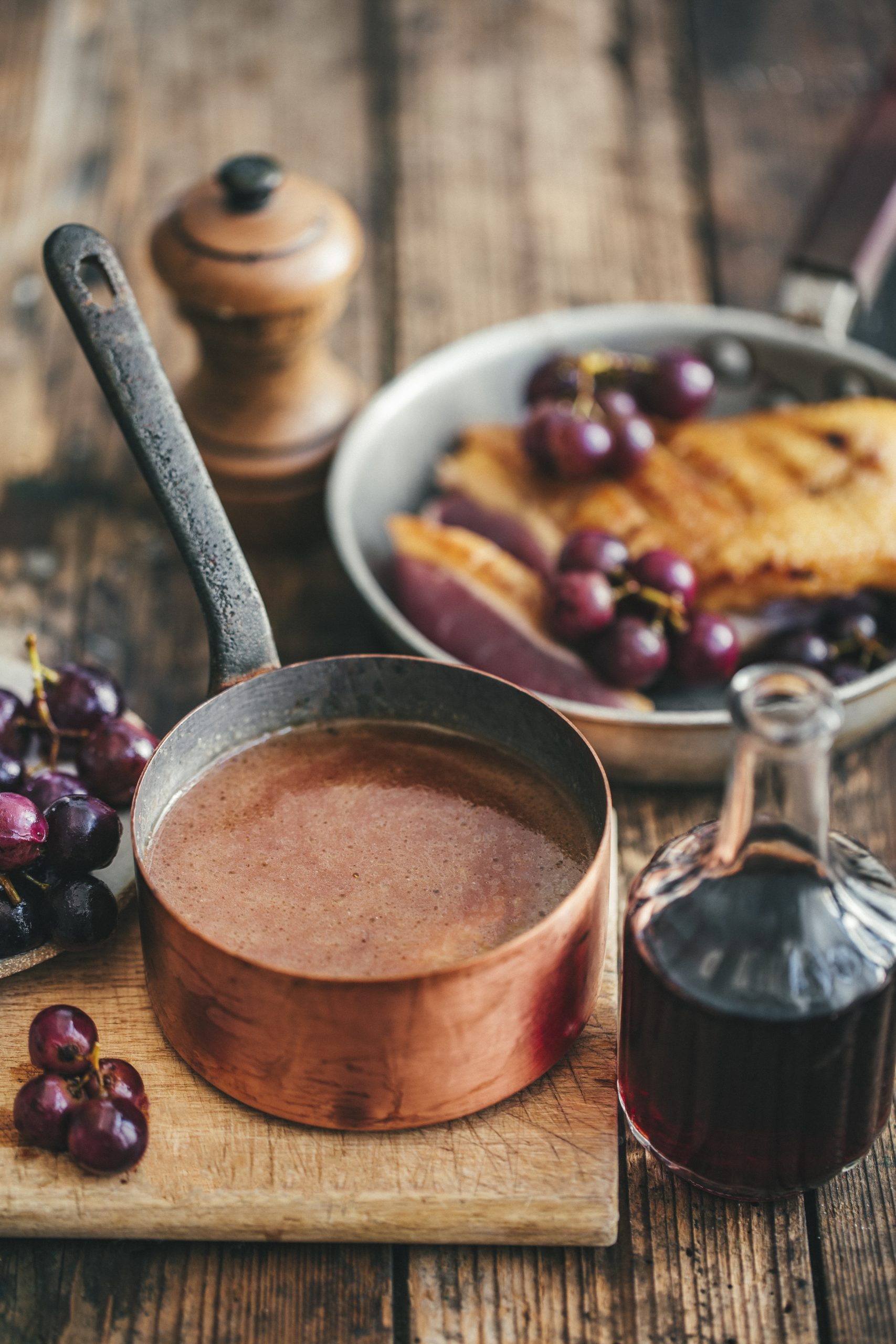 Recette magret de canard aux raisins, sauce au porto