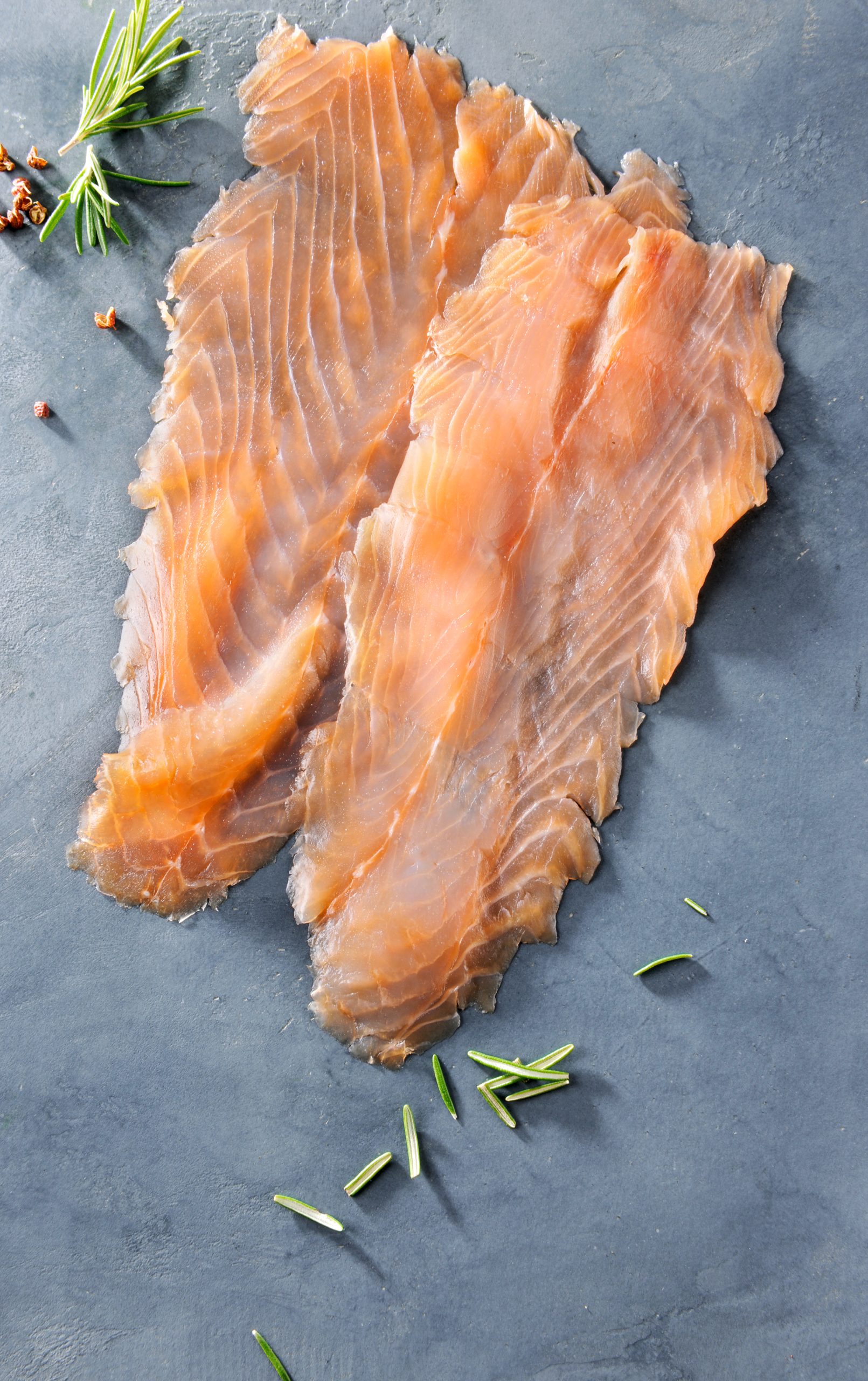 saumon fumé en tranches