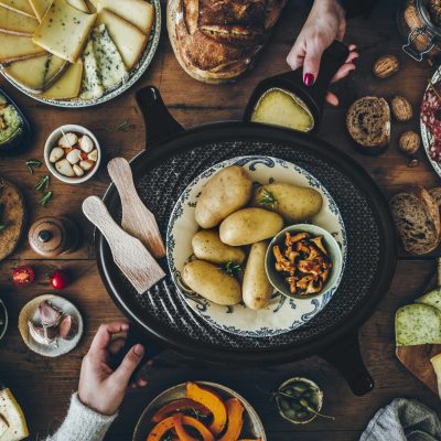 Notre menu trop fresh. pour le nouvel an