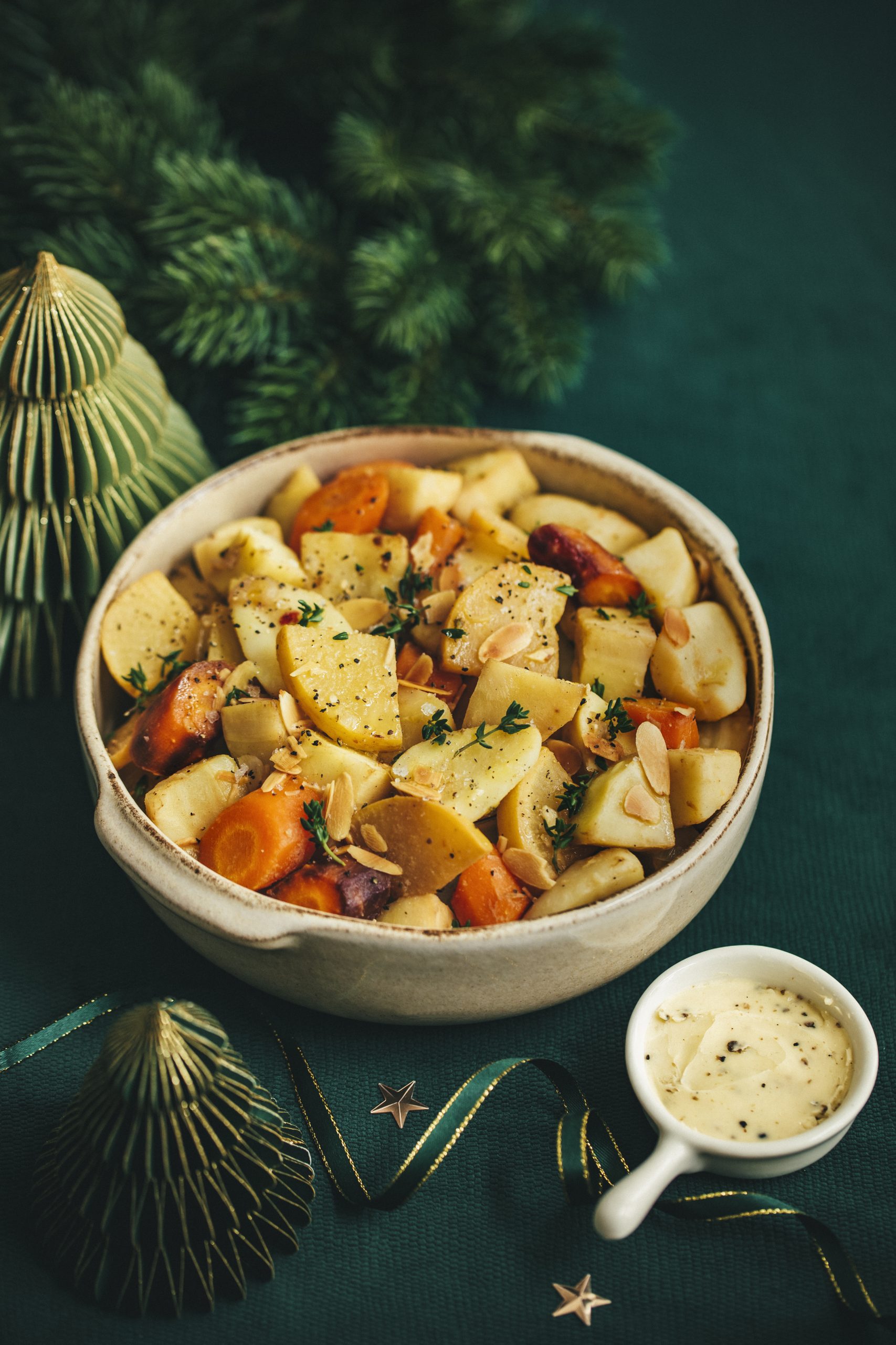 Recette poêlée de légumes anciens au beurre à la truffe