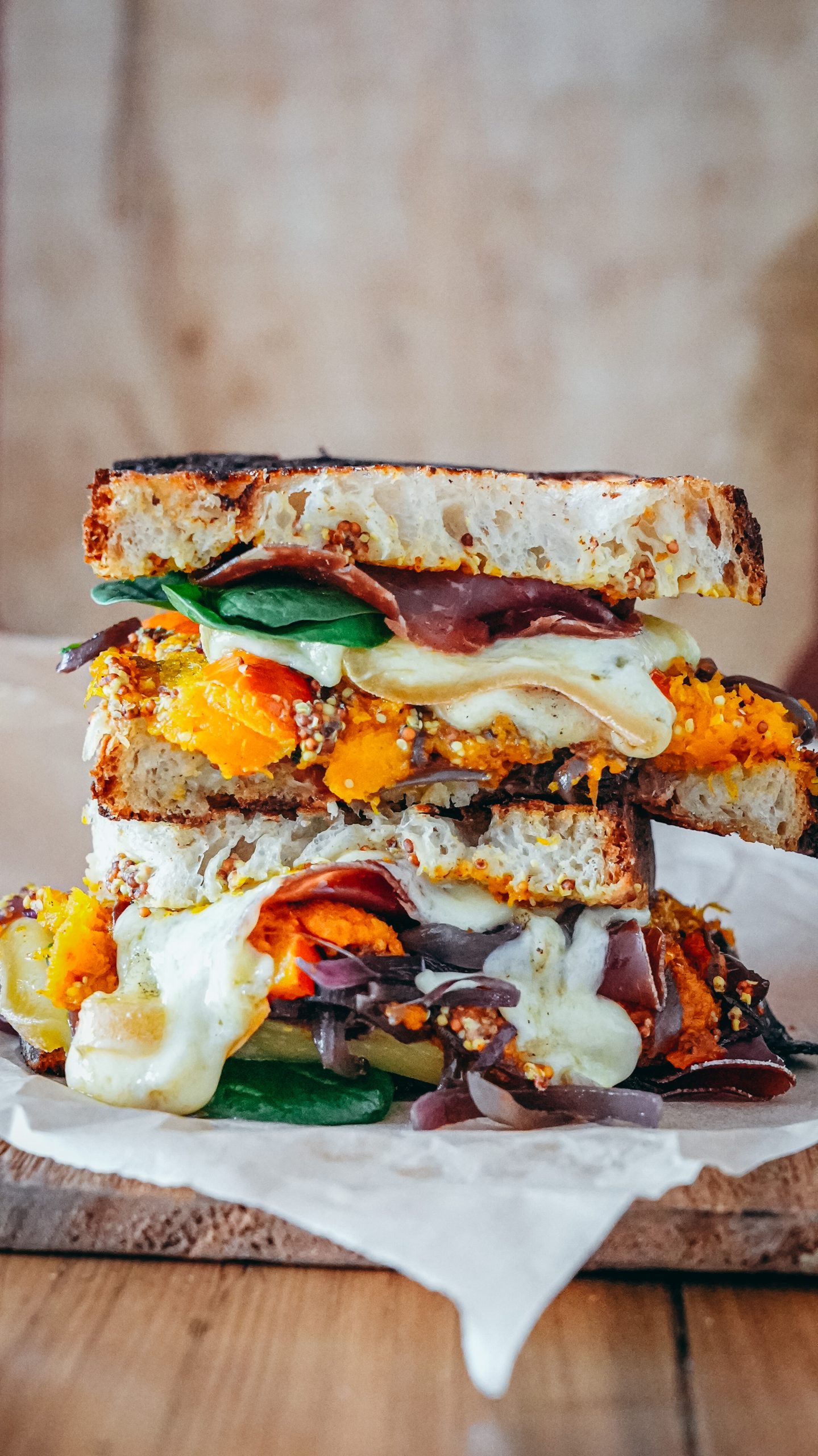 Recette pumpkin grilled cheese