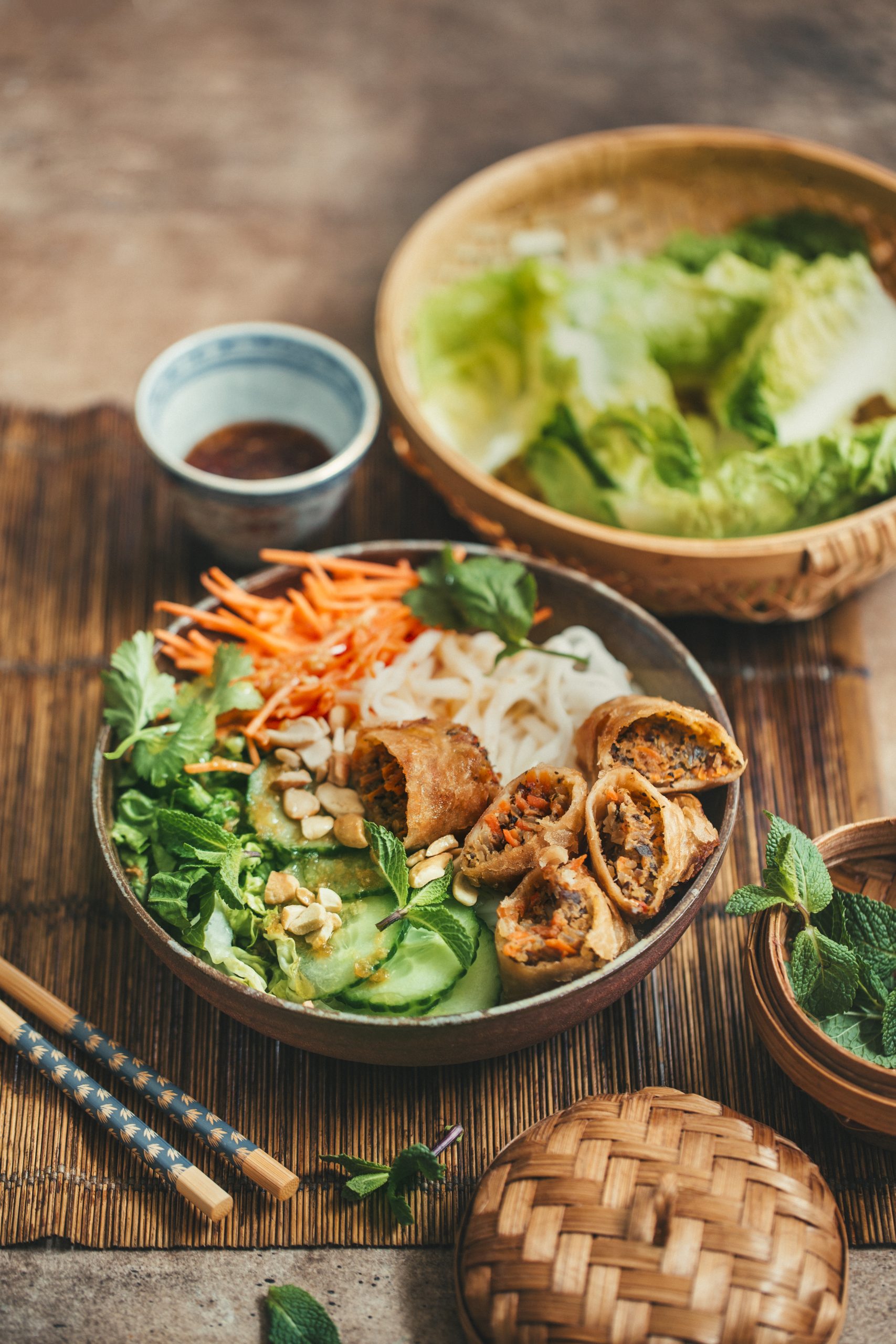 Recette Bo bun aux nems